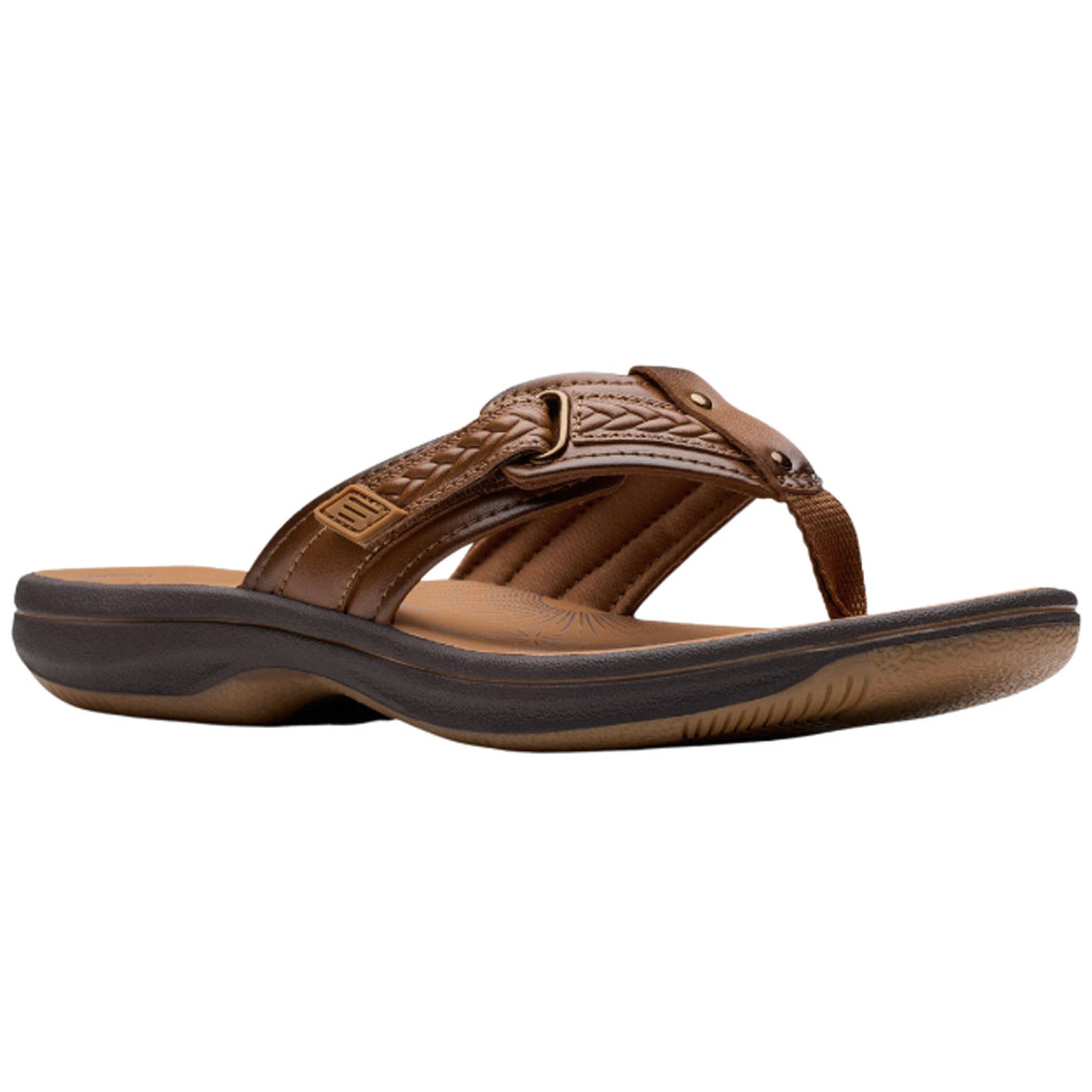 Clarks Breezey Sun Sandals Tan -Free Shipping!