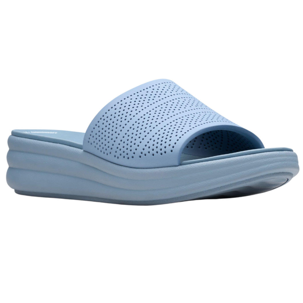 Clarks Drift Twist Light Blue - Slide Sandals!