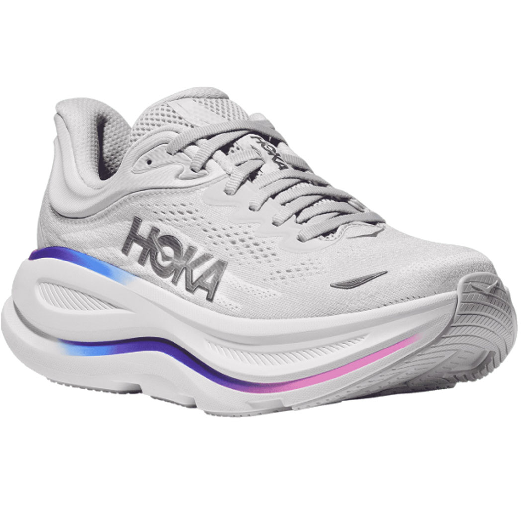 HOKA Bondi 9 Cosmic Grey/ White-Free shipping!